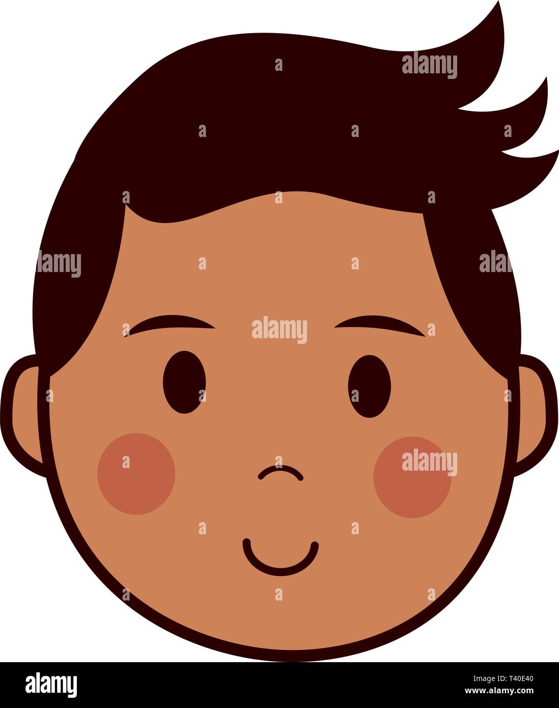young boy face Stock Vector Image & Art - Alamy