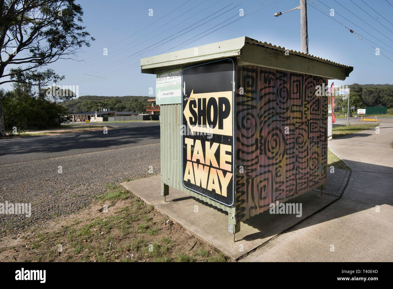 Bus stop sign australia hi-res stock photography and images - Alamy