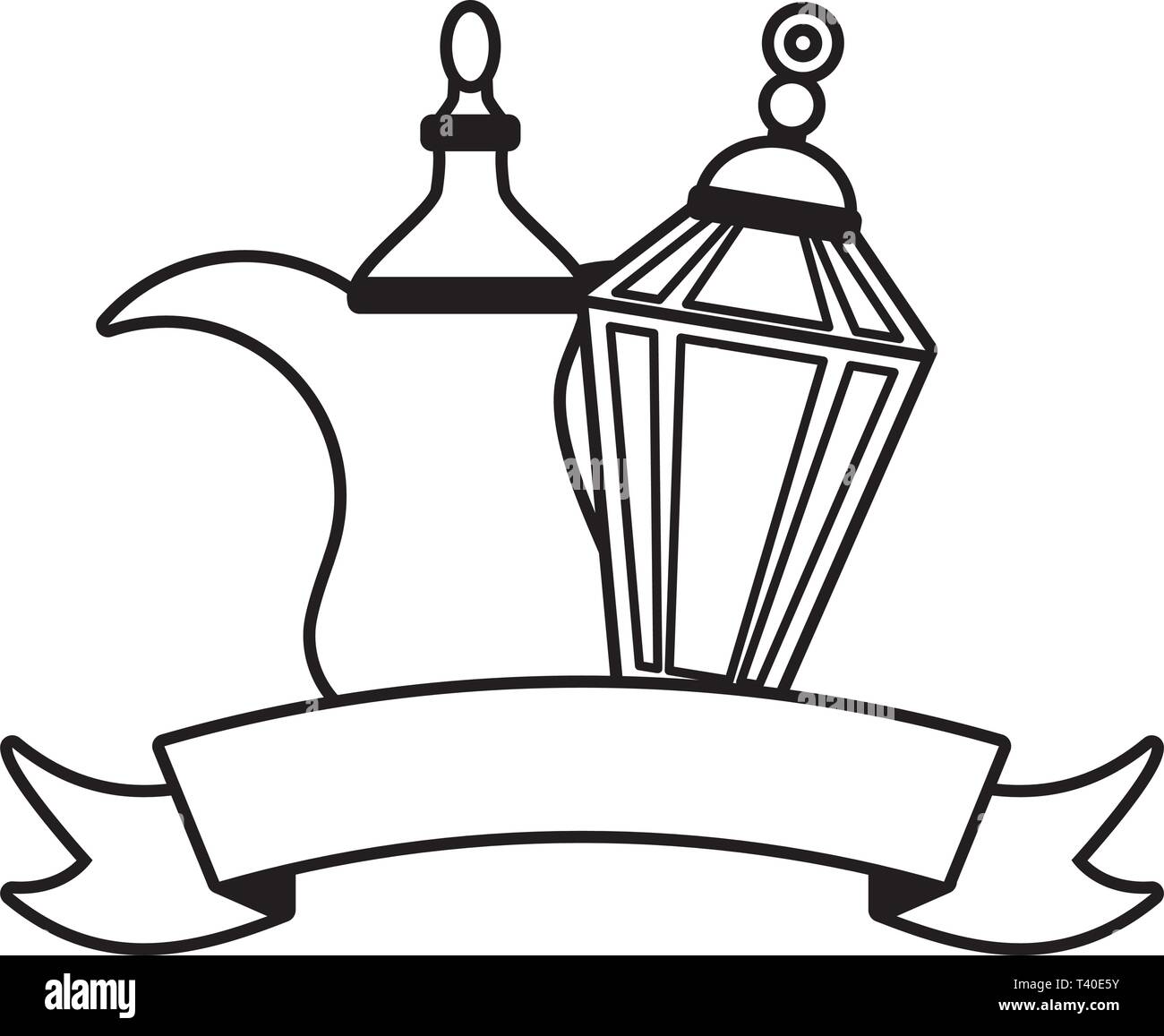indian tea pot and lantern Stock Vector Image & Art - Alamy