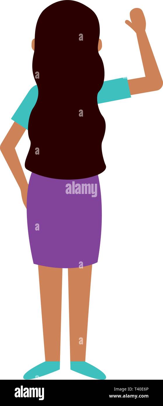 woman back view Stock Vector Image & Art - Alamy
