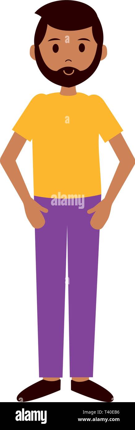 bearded man character Stock Vector Image & Art - Alamy