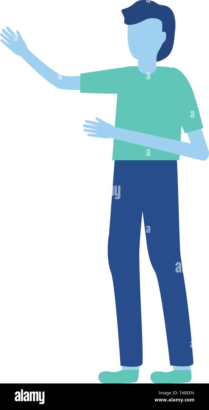 man gesturing hands Stock Vector Image & Art - Alamy