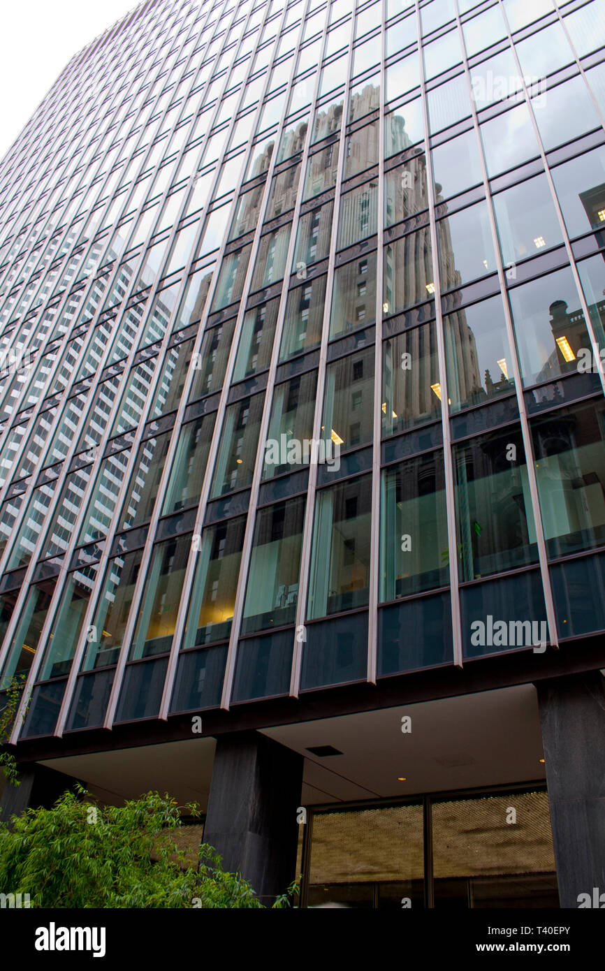 Building reflecting on another building in San Francisco Stock Photo ...