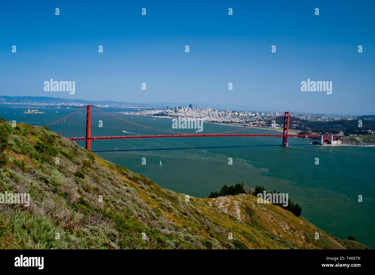 The Golden Gate from afar, San Francisco Stock Photo - Alamy