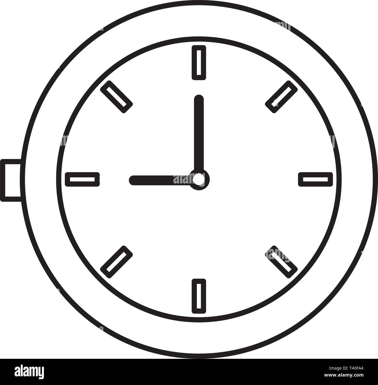 round clock time Stock Vector Image & Art - Alamy