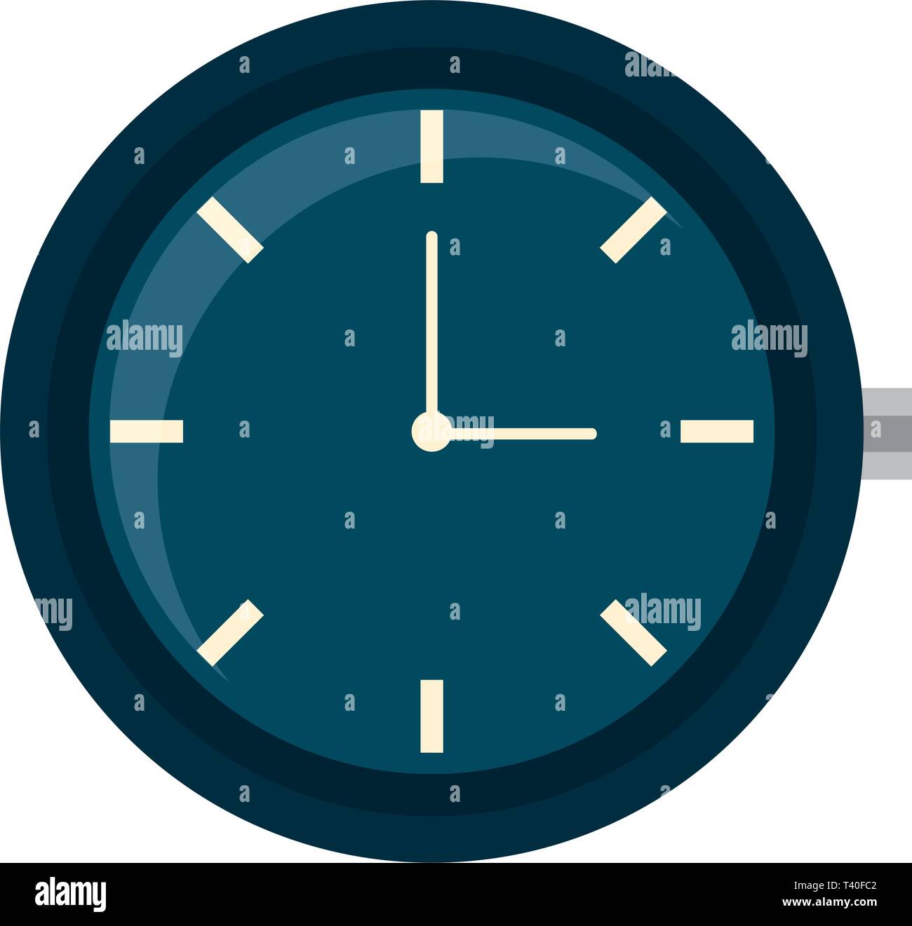 round clock time Stock Vector Image & Art - Alamy