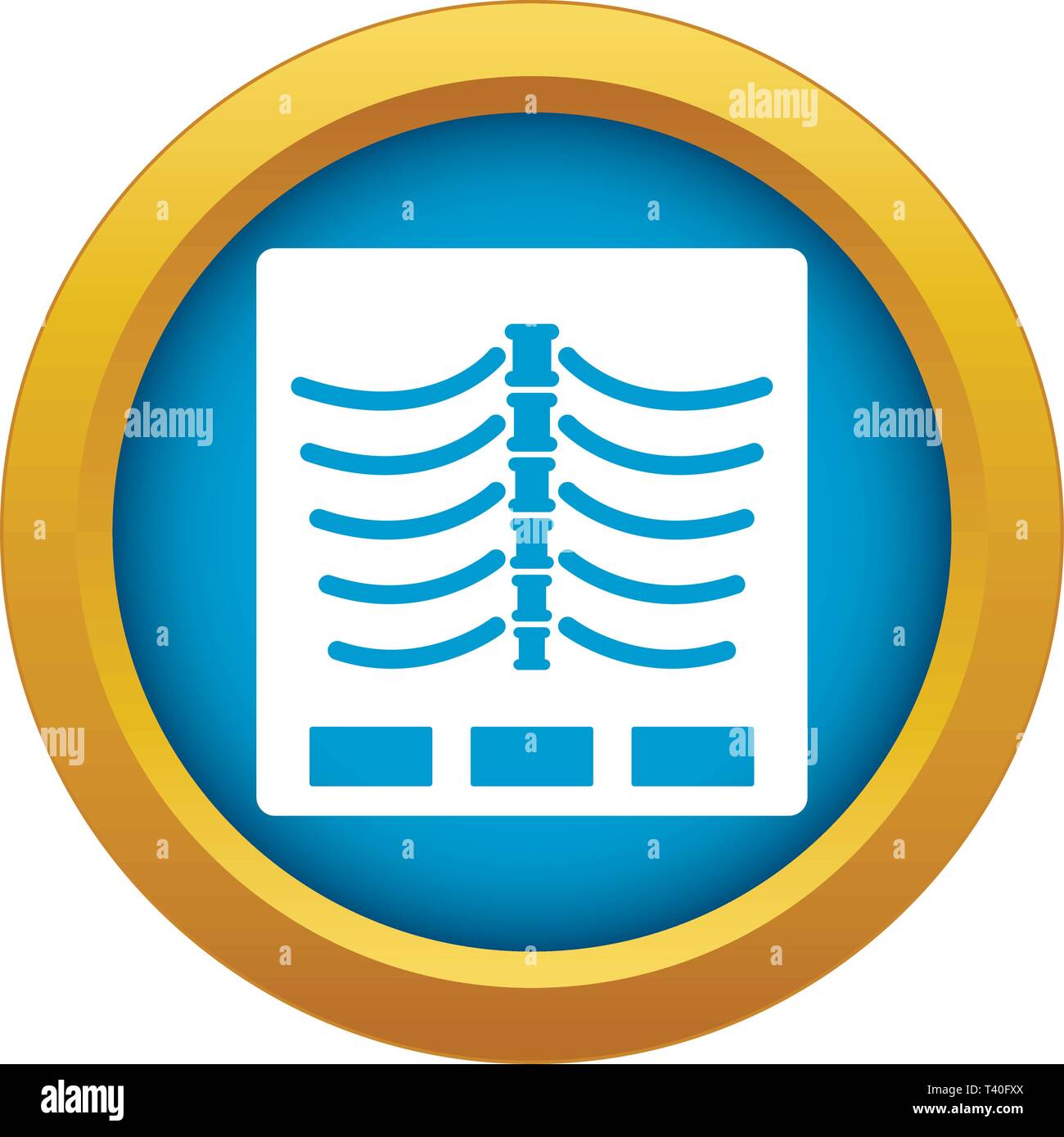 X ray photo icon blue vector isolated Stock Vector Image & Art - Alamy