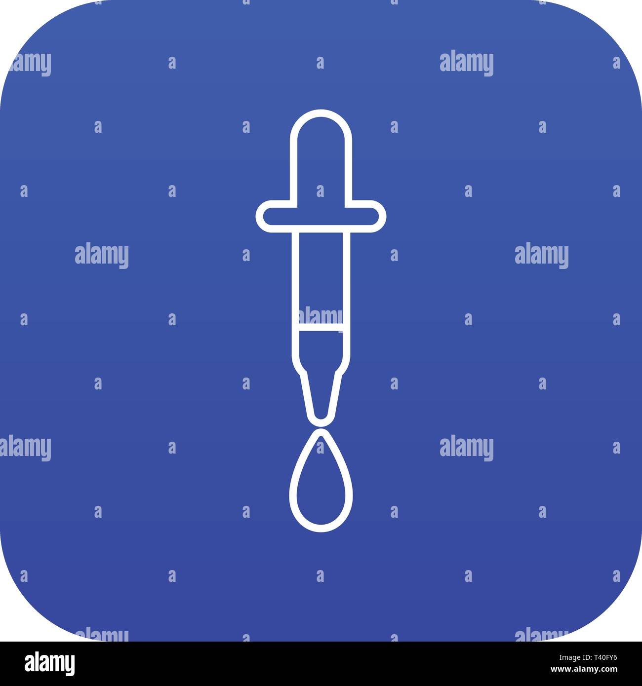 Dropper icon blue vector Stock Vector Image & Art - Alamy