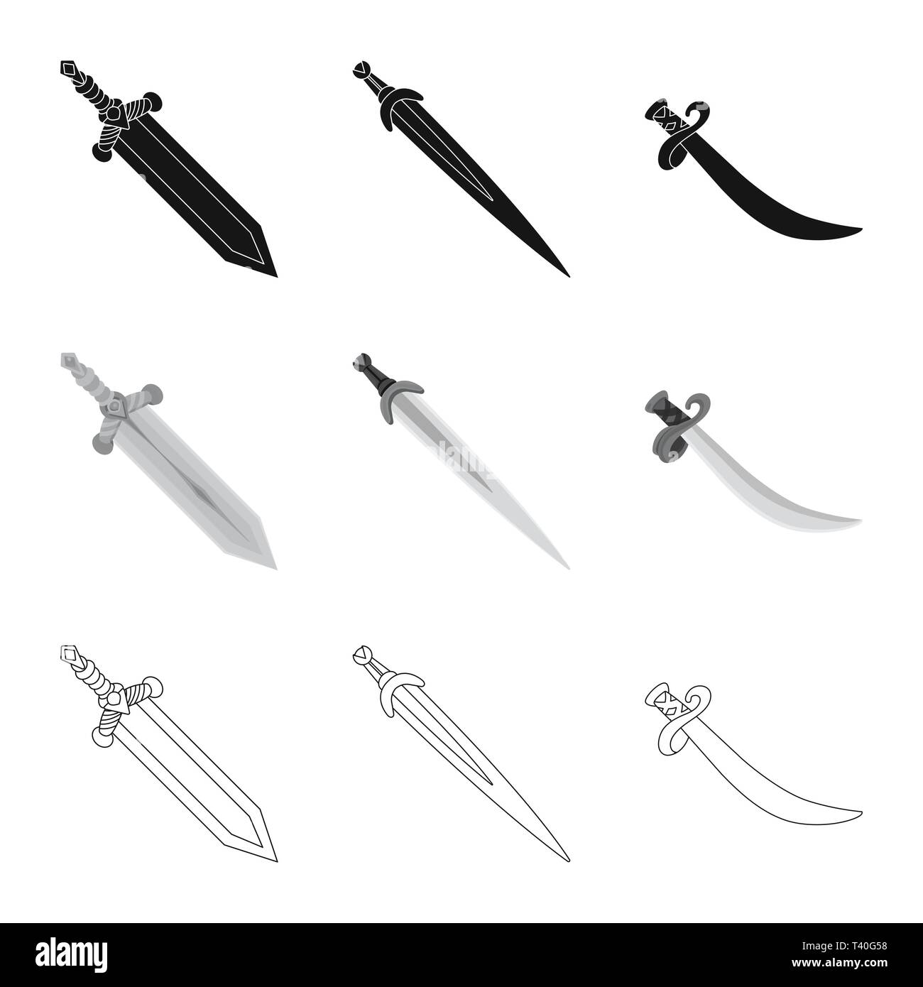 Scimitar logo Stock Vector Images - Alamy