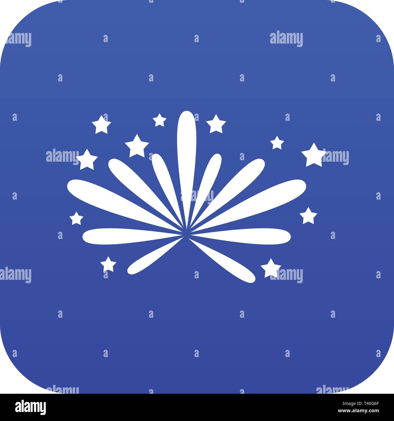Fireworks icon digital blue Stock Vector Image & Art - Alamy