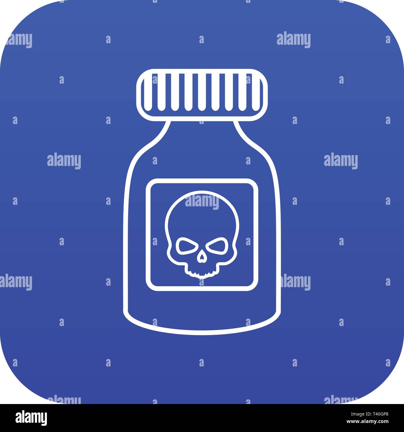 Deadly liquid icon blue vector Stock Vector Image & Art - Alamy