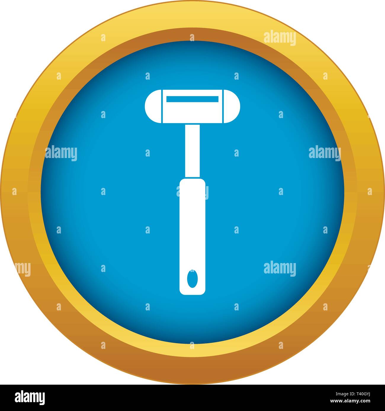 Reflex hammer icon blue vector isolated Stock Vector Image & Art - Alamy