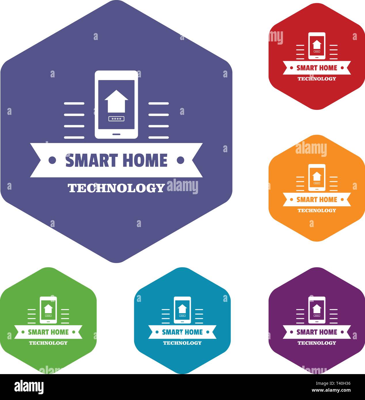 Smart technology icons vector hexahedron Stock Vector Image & Art - Alamy