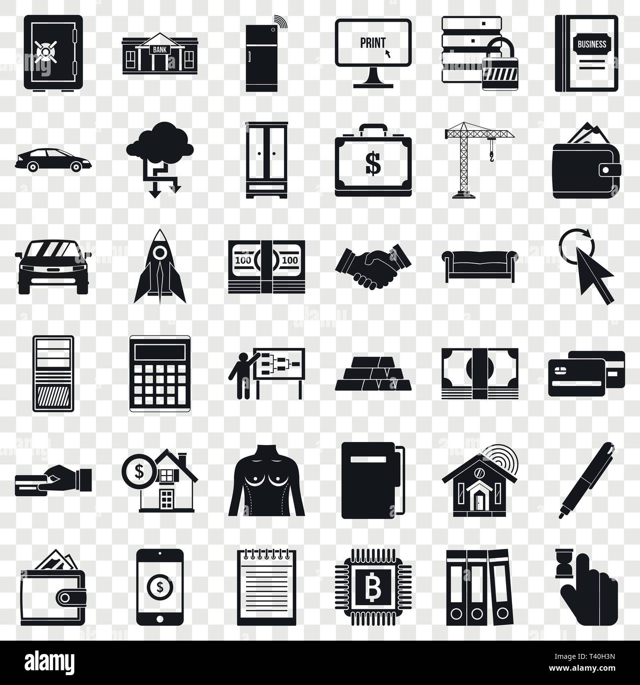 Credit card icons set, simple style Stock Vector Image & Art - Alamy