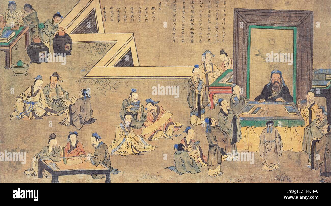 The "孔子圣迹图" in the Ming Dynasty is a comical picture reflecting the ...