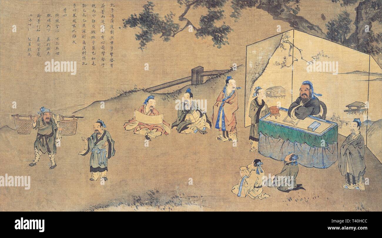 The "孔子圣迹图" in the Ming Dynasty is a comical picture reflecting the ...