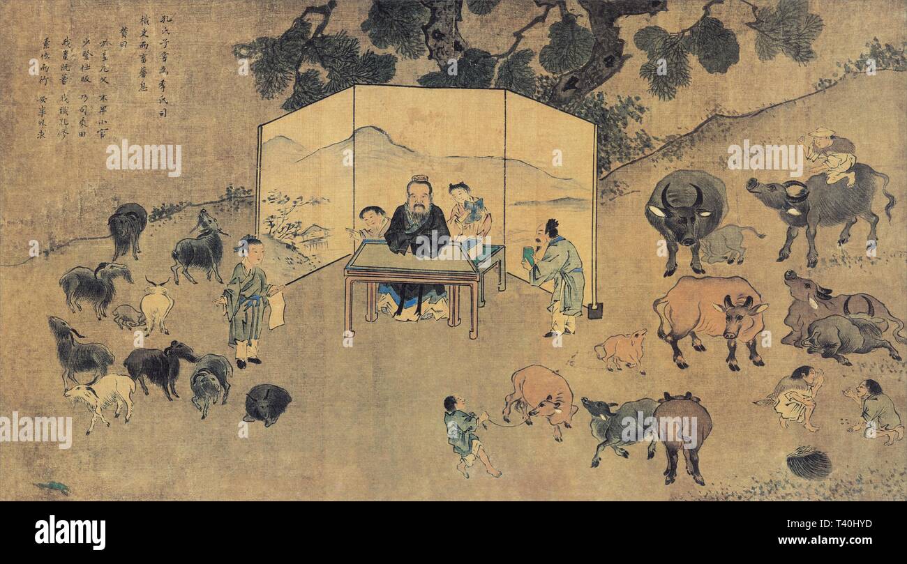 The "孔子圣迹图" in the Ming Dynasty is a comical picture reflecting the ...