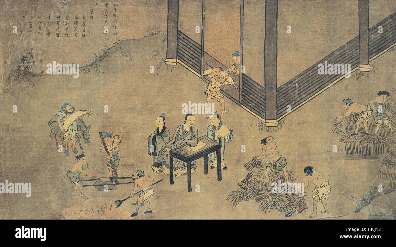 The "孔子圣迹图" in the Ming Dynasty is a comical picture reflecting the ...
