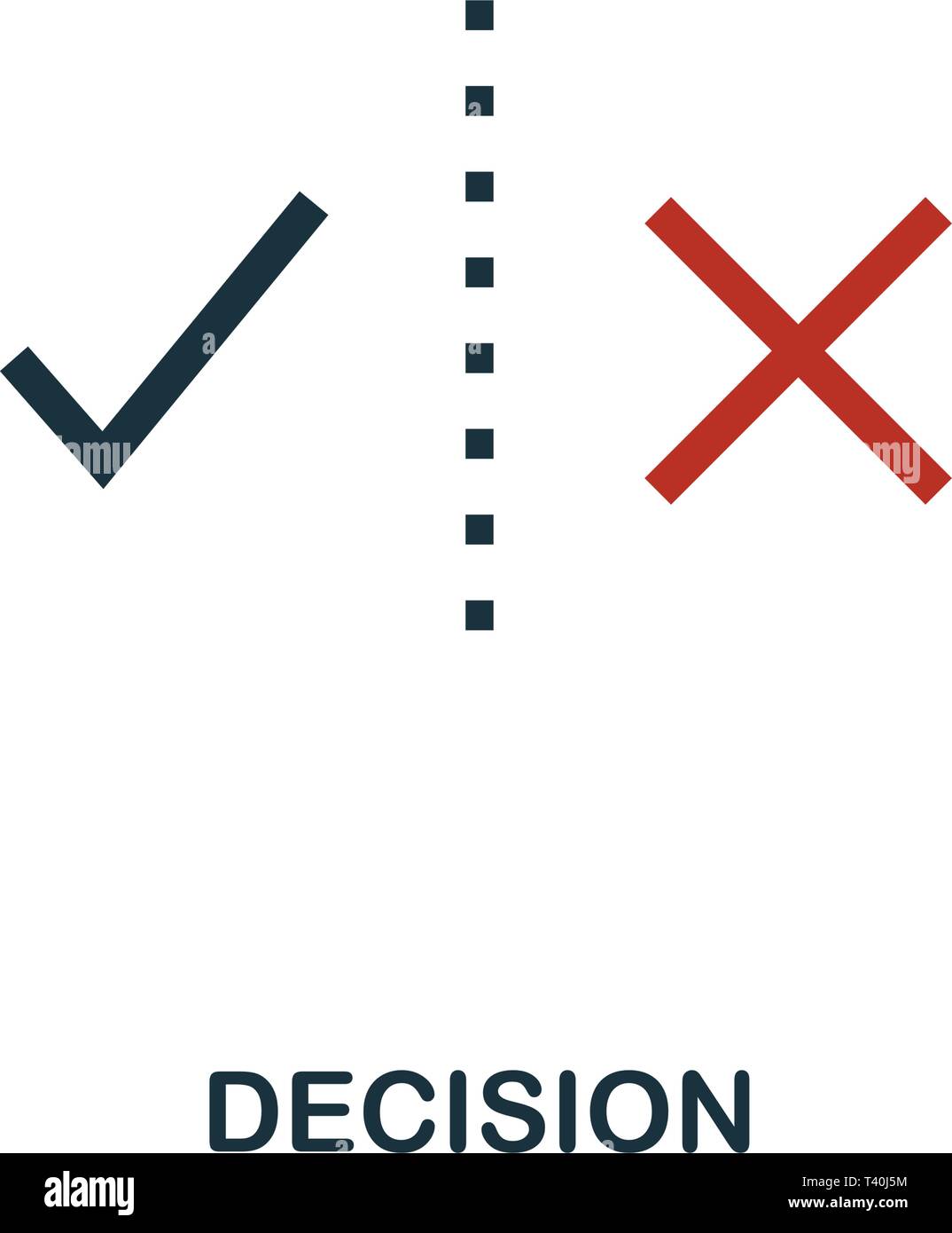 Decision making logo Stock Vector Images - Alamy