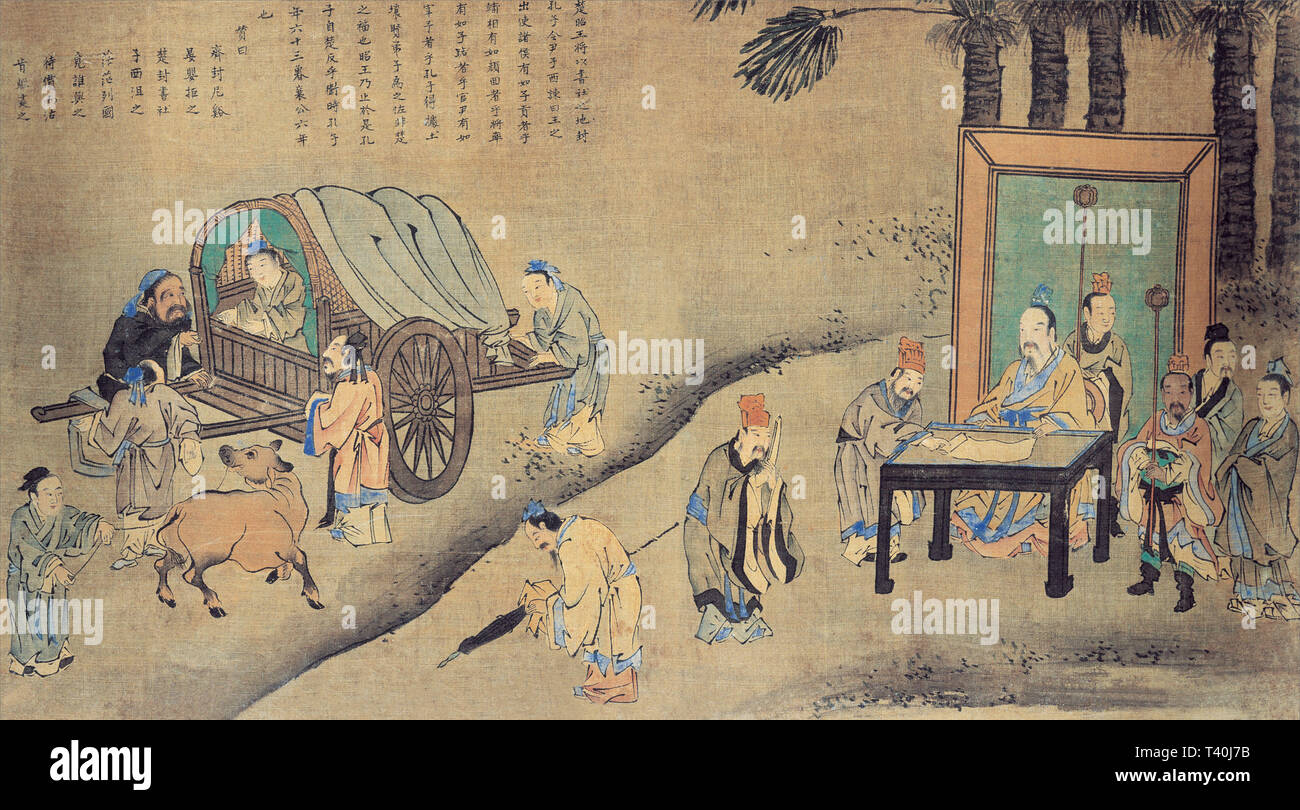 The "孔子圣迹图" in the Ming Dynasty is a comical picture reflecting the ...