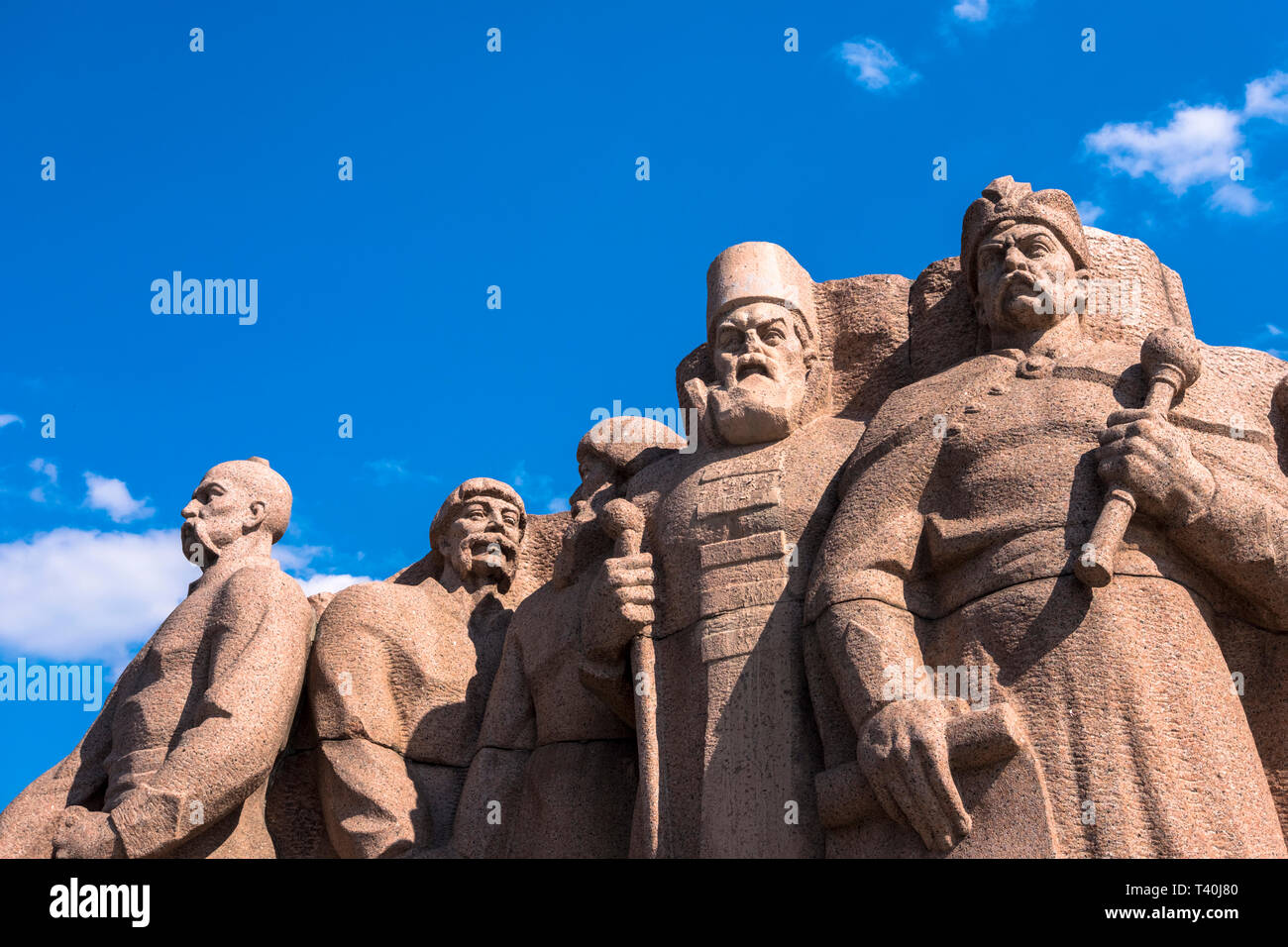 Monument depicting the participants of the Pereyaslav Council at the ...