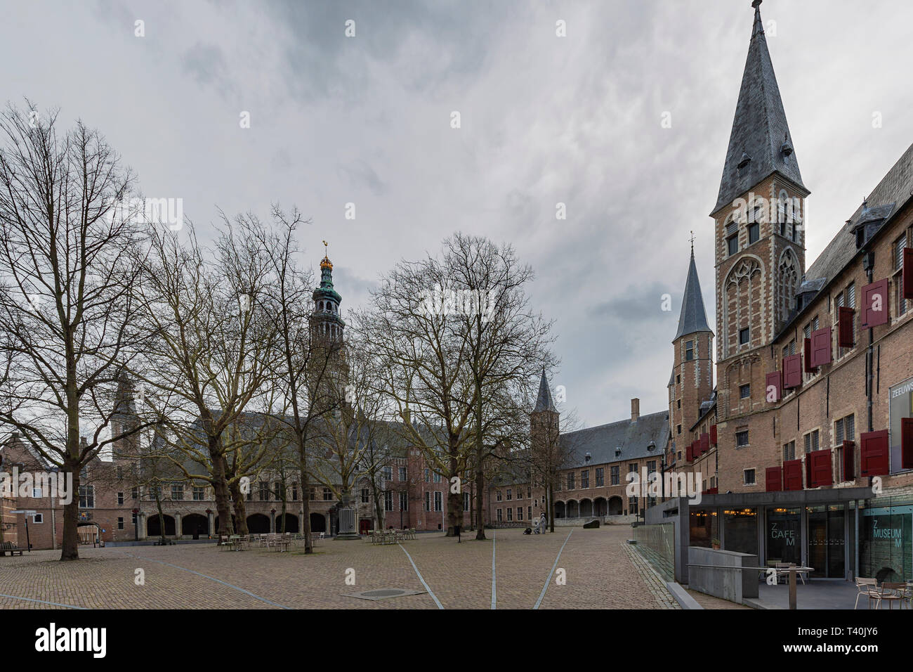 Middelburg - View to Abbey (The Abbey of our Lady) , which in 1401 was ...
