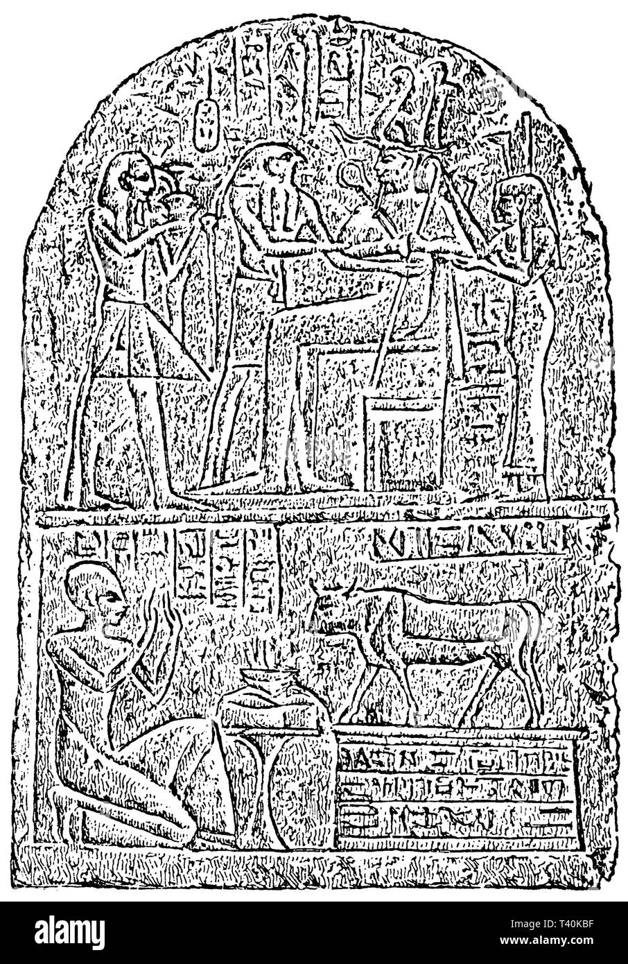 Apisan worship (after Mariette Stock Photo - Alamy