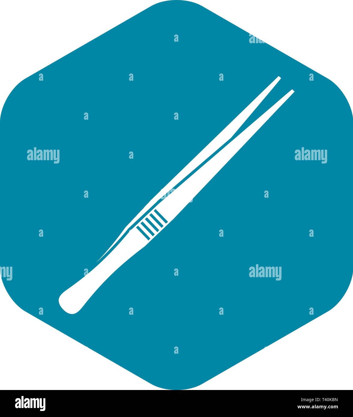Tweezers icon simple illustration Stock Vector Images - Alamy