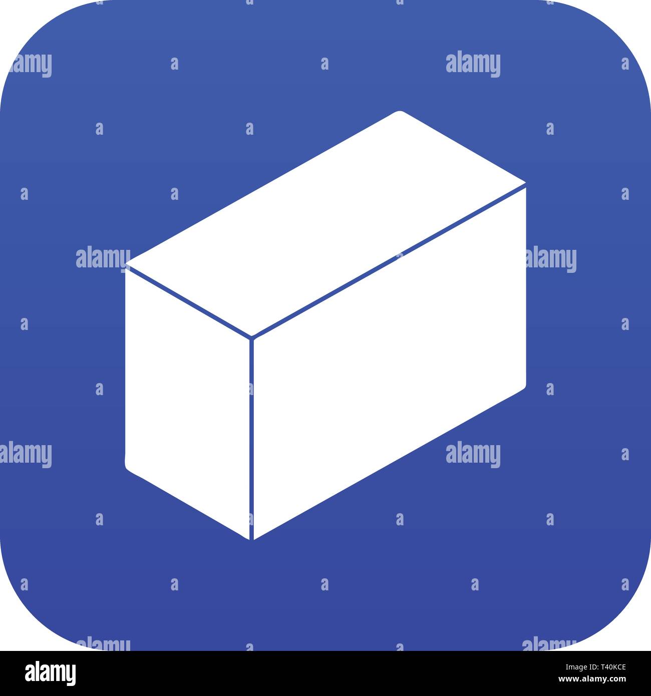 Cement block icon blue vector Stock Vector Image & Art - Alamy