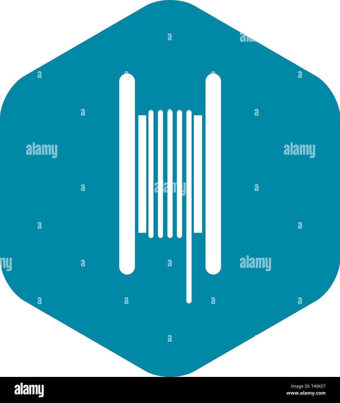 Electric cable in coil icon, simple style Stock Vector Image & Art - Alamy