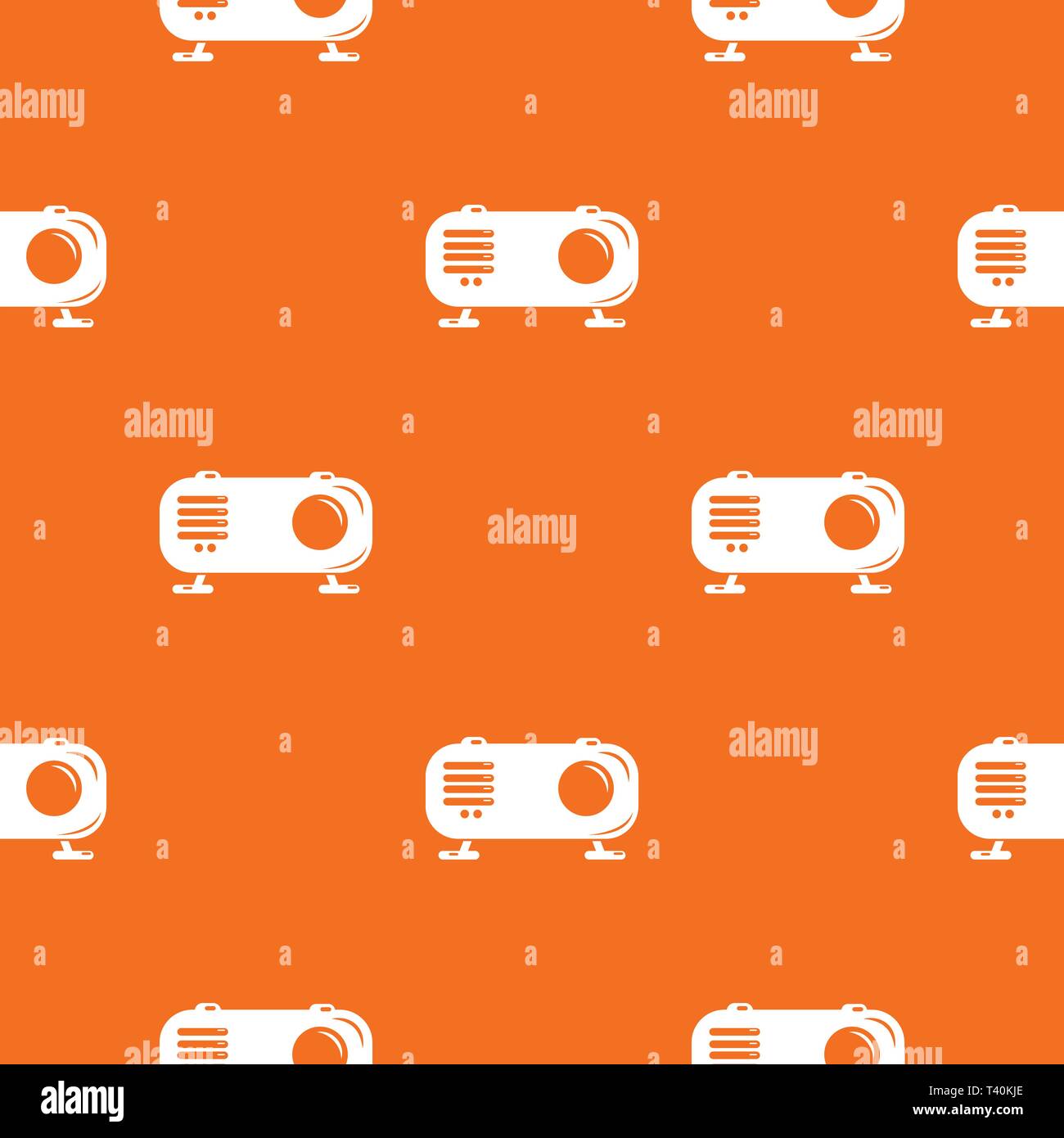 Retro radio pattern vector orange Stock Vector Image & Art - Alamy