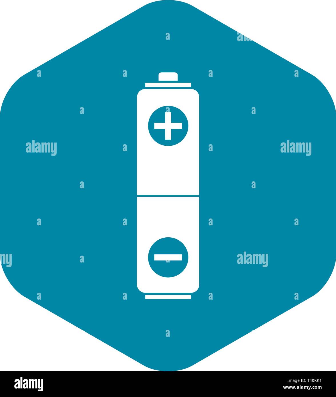 Battery icon, simple style Stock Vector Image & Art - Alamy