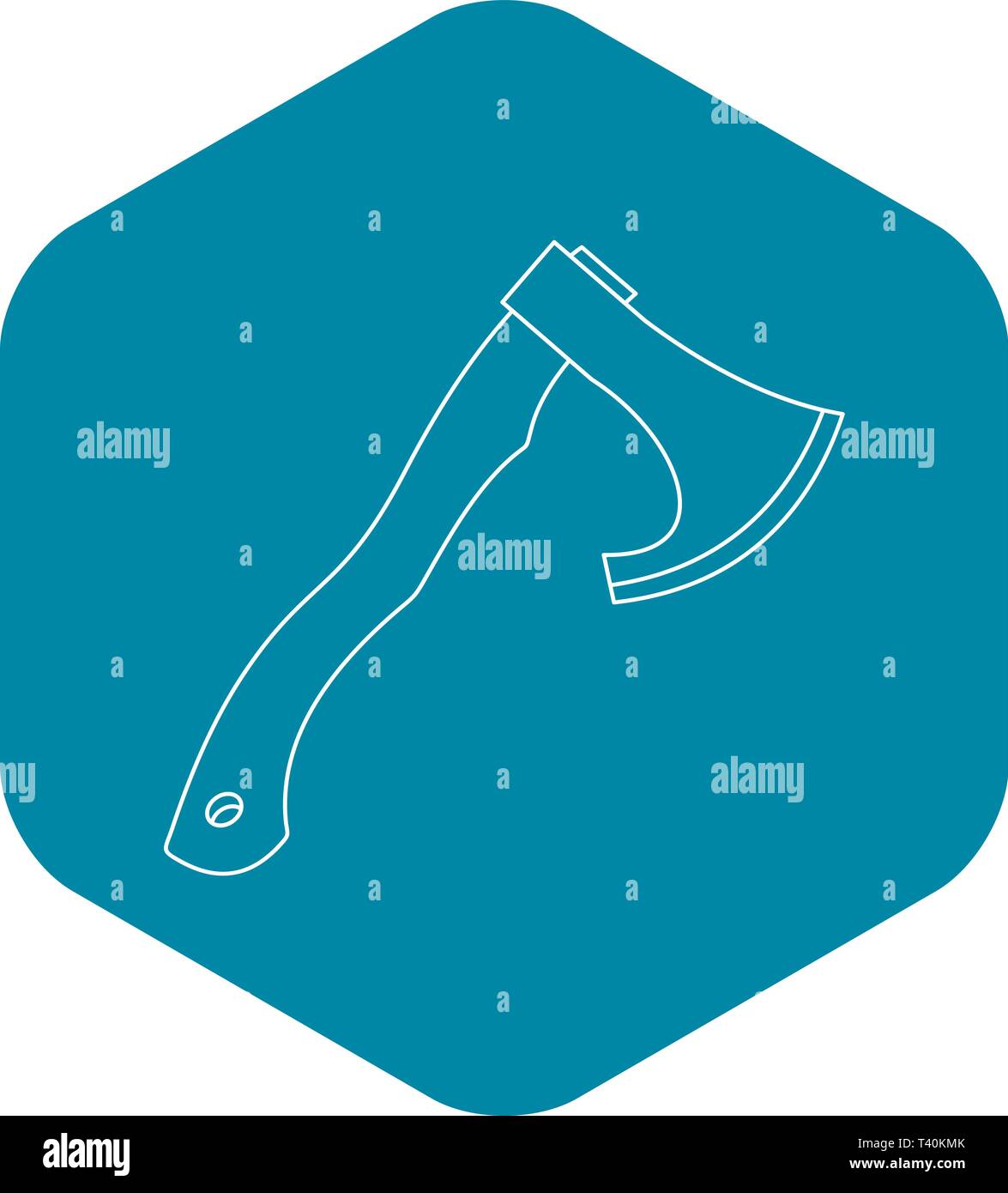 Hatchet icon, outline style Stock Vector Image & Art - Alamy