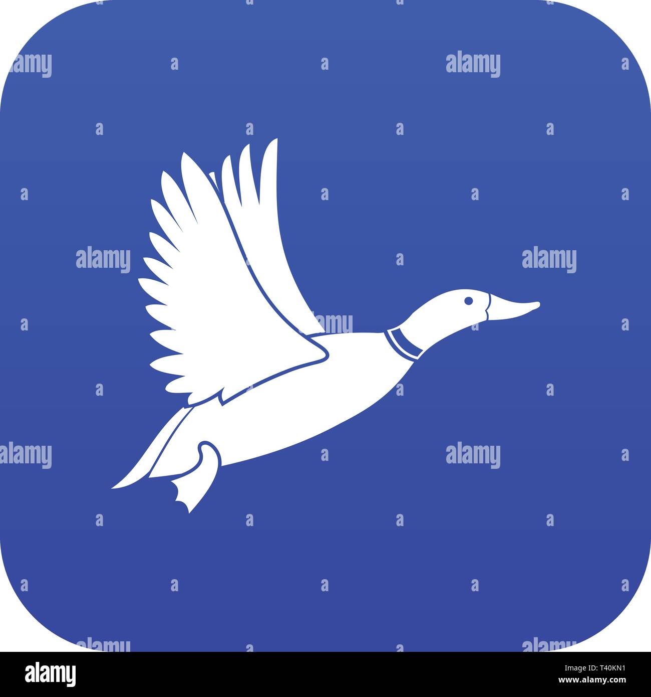 Duck icon digital blue Stock Vector Image & Art - Alamy