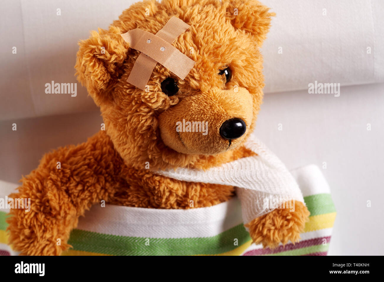 Teddy Bear Bandaged Head High Resolution Stock Photography and Images ...