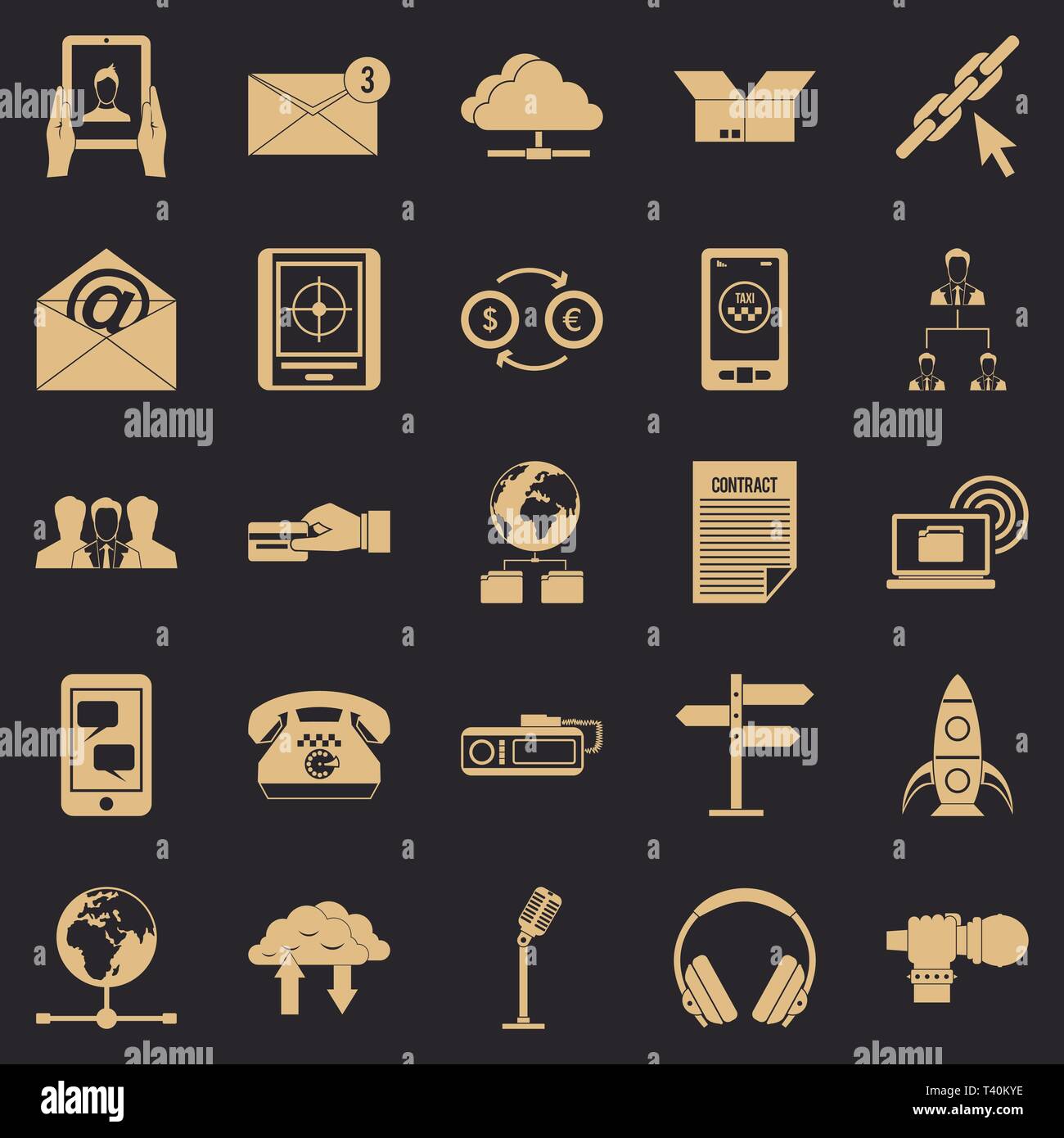 Remark icons set, simple style Stock Vector Image & Art - Alamy