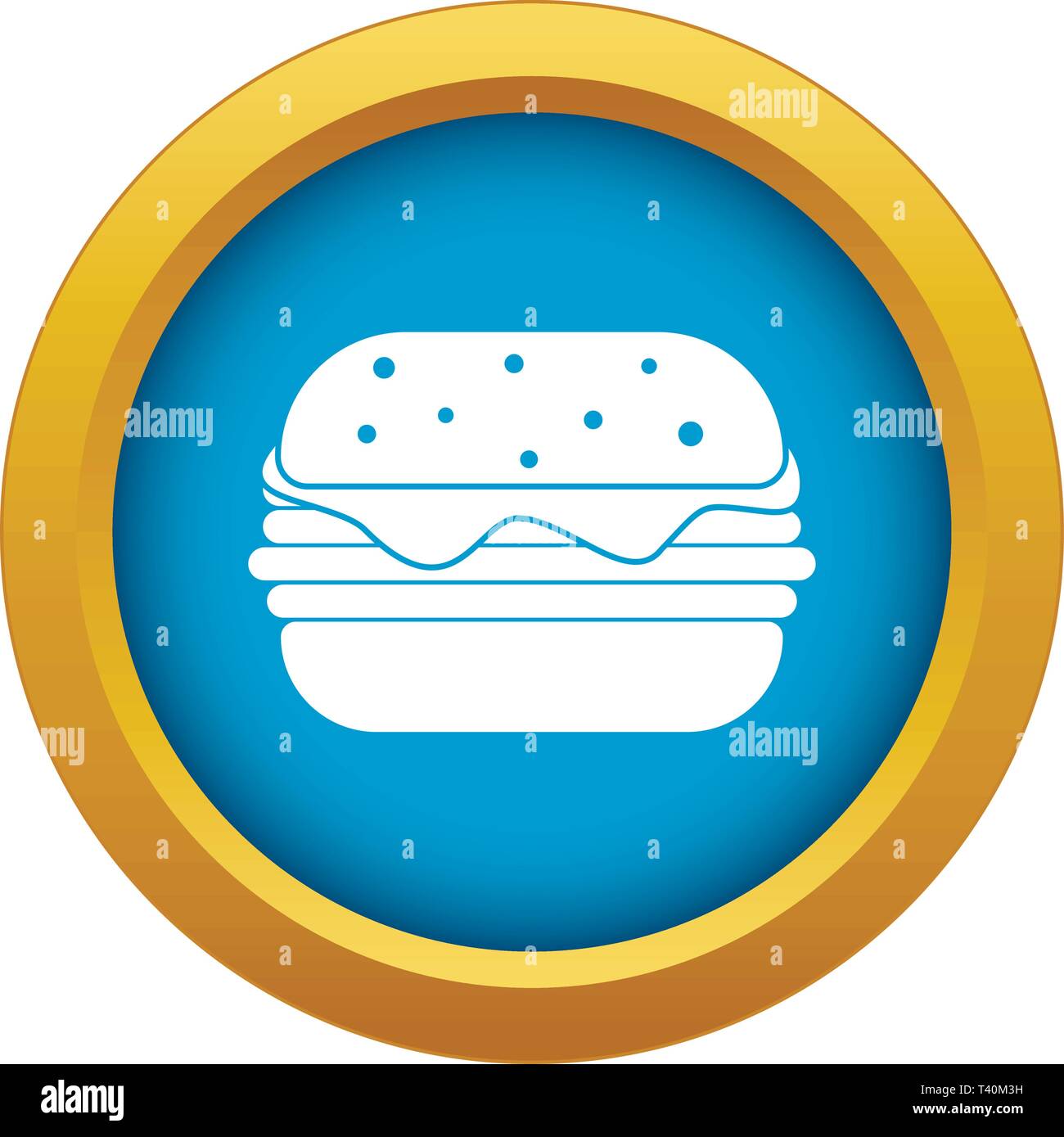 Hamburger icon blue vector isolated Stock Vector Image & Art - Alamy