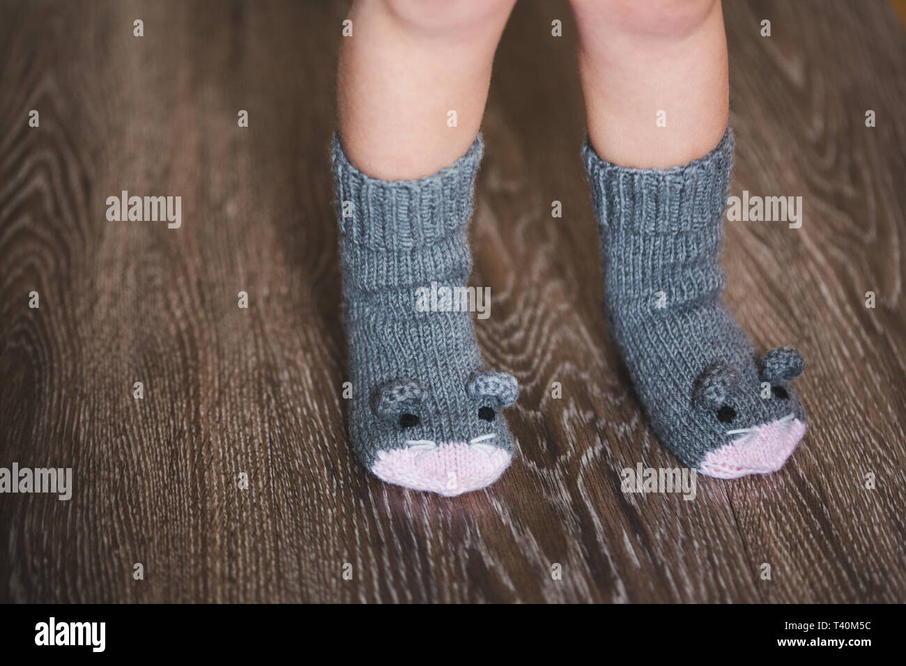 Baby feet socks hi-res stock photography and images - Alamy