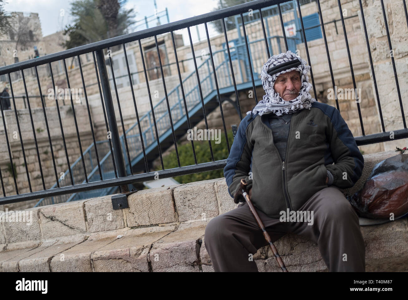Elderly palestinian man hi-res stock photography and images - Alamy
