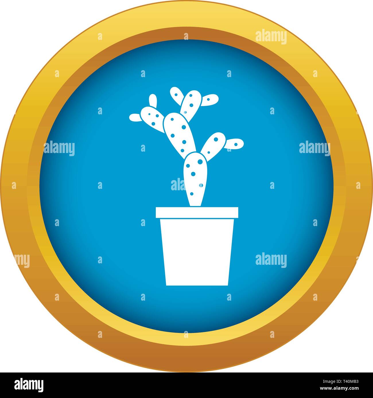 Decorative opuntia cactus plant Stock Vector Images - Alamy