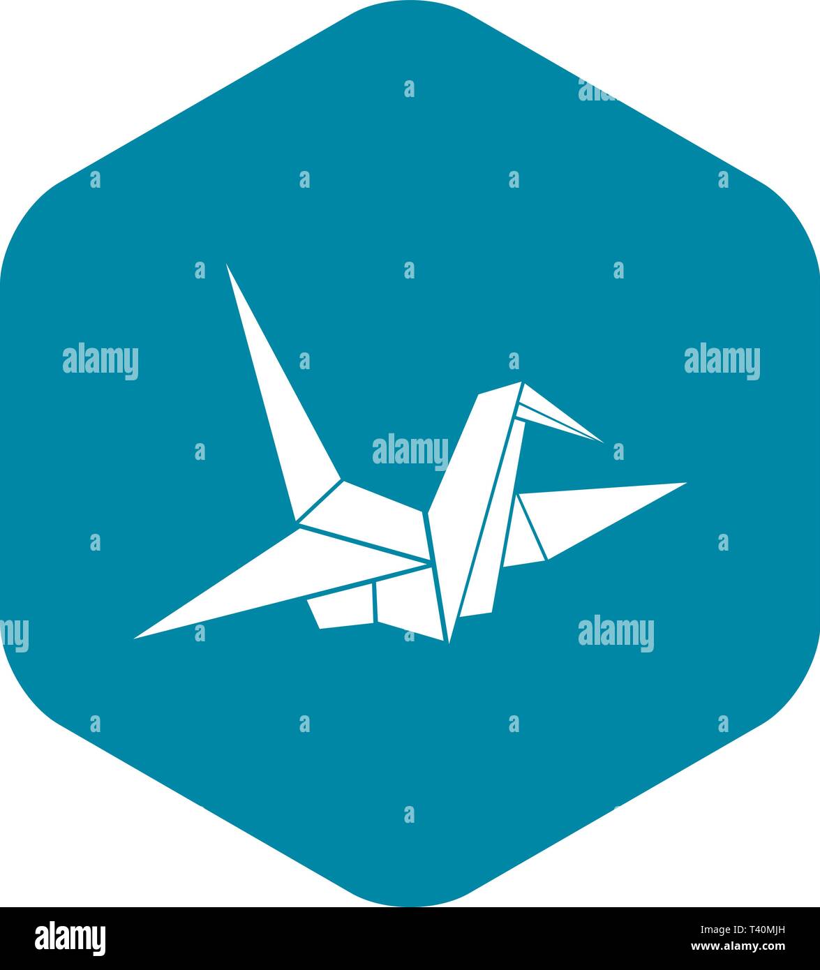 Bird origami icon, simple style Stock Vector Image & Art - Alamy