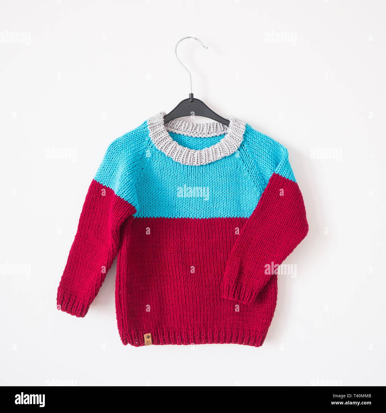 woolen color sweater isolated on white background Stock Photo - Alamy