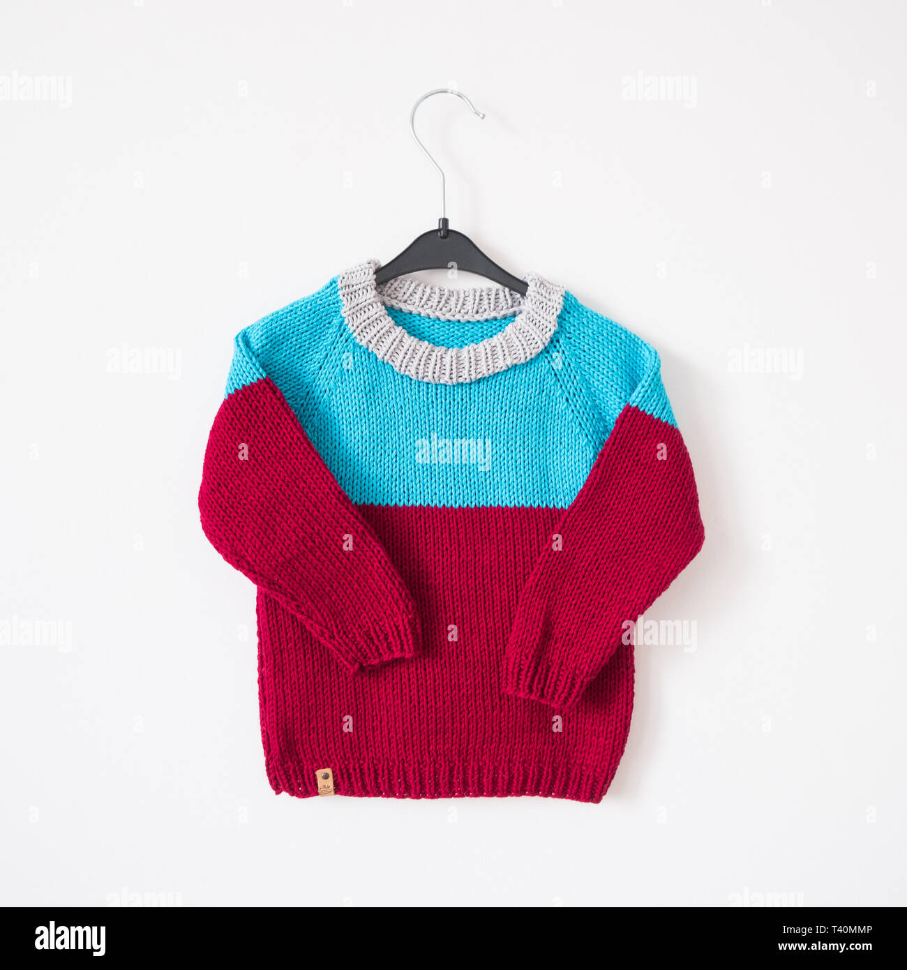 woolen color sweater isolated on white background Stock Photo - Alamy