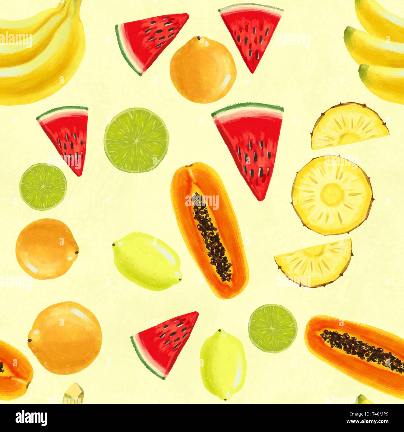 Abstract painting of bananas hi-res stock photography and images - Alamy