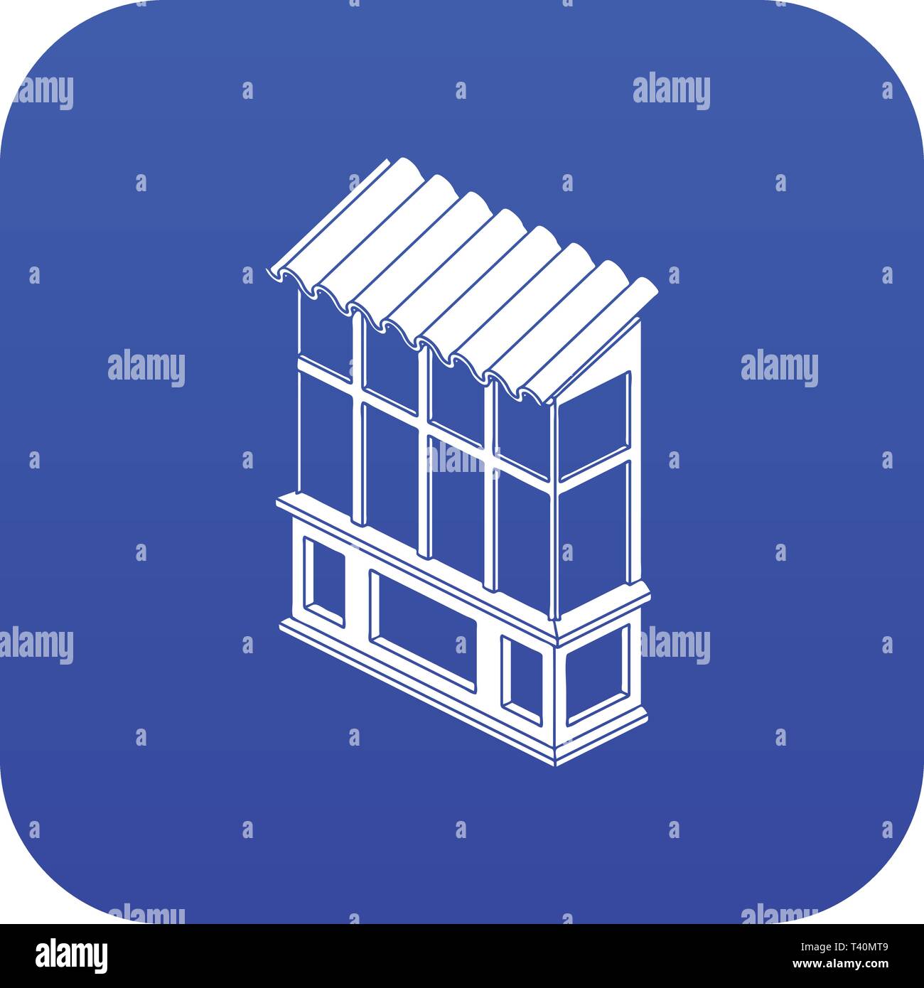 Soviet Balcony Icon Blue Vector Stock Vector Image And Art Alamy