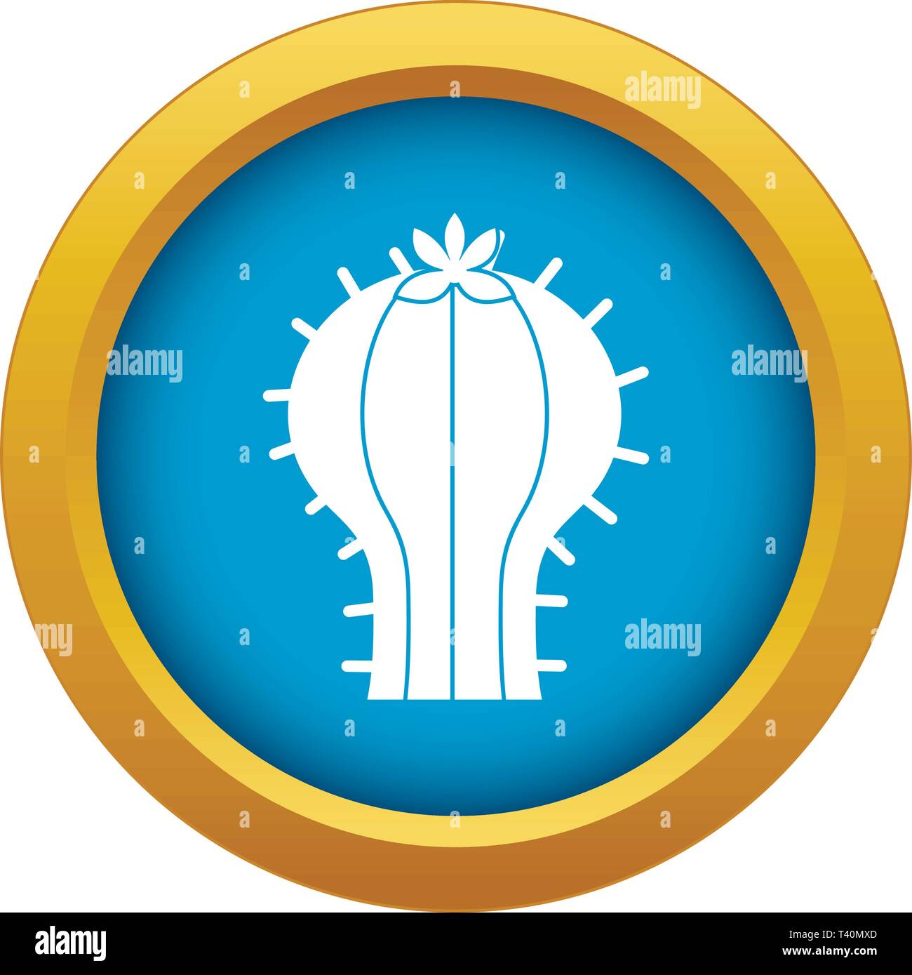 Blue spiky flower Stock Vector Images - Alamy