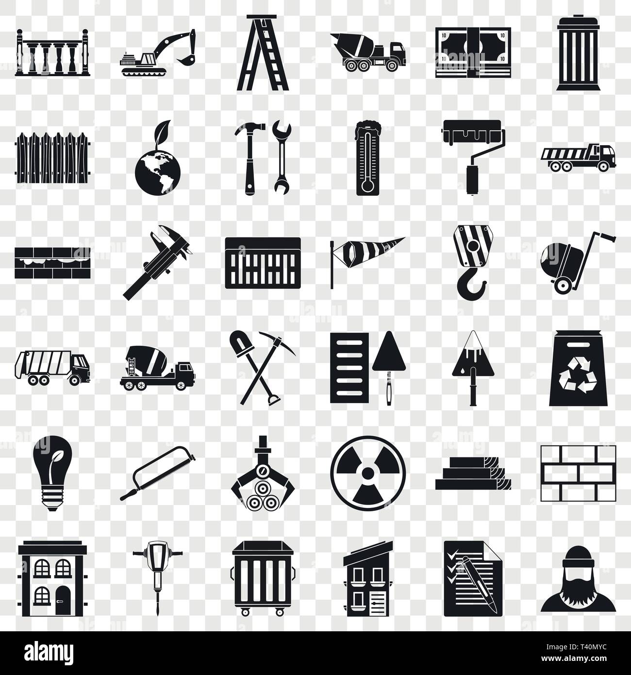 Building material icons set, simple style Stock Vector Image & Art - Alamy Building material icons set, simple style Stock Vector Image & Art - Alamy