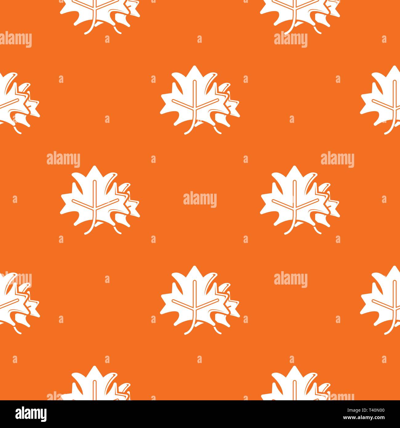 Maple pattern vector orange Stock Vector Image & Art - Alamy