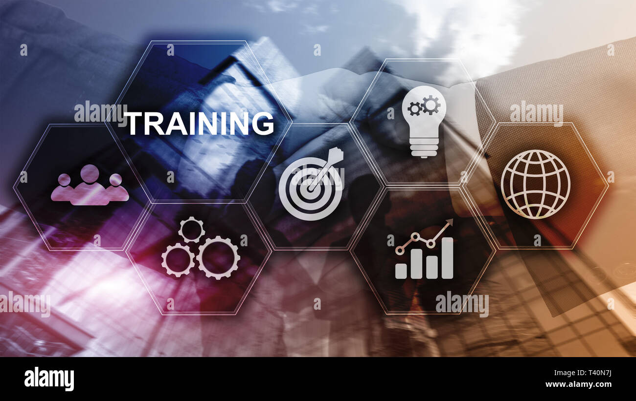 Training. Personal development. Business and education, E-Learning ...