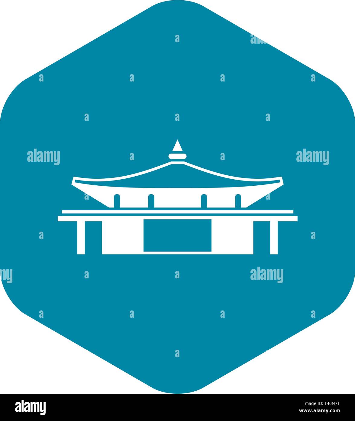 Temple icon, simple style Stock Vector Image & Art - Alamy